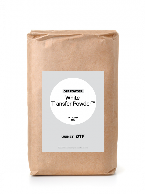 Uninet White DTF Adhesive Transfer Powder (20 kg bag) — Allcraft ...
